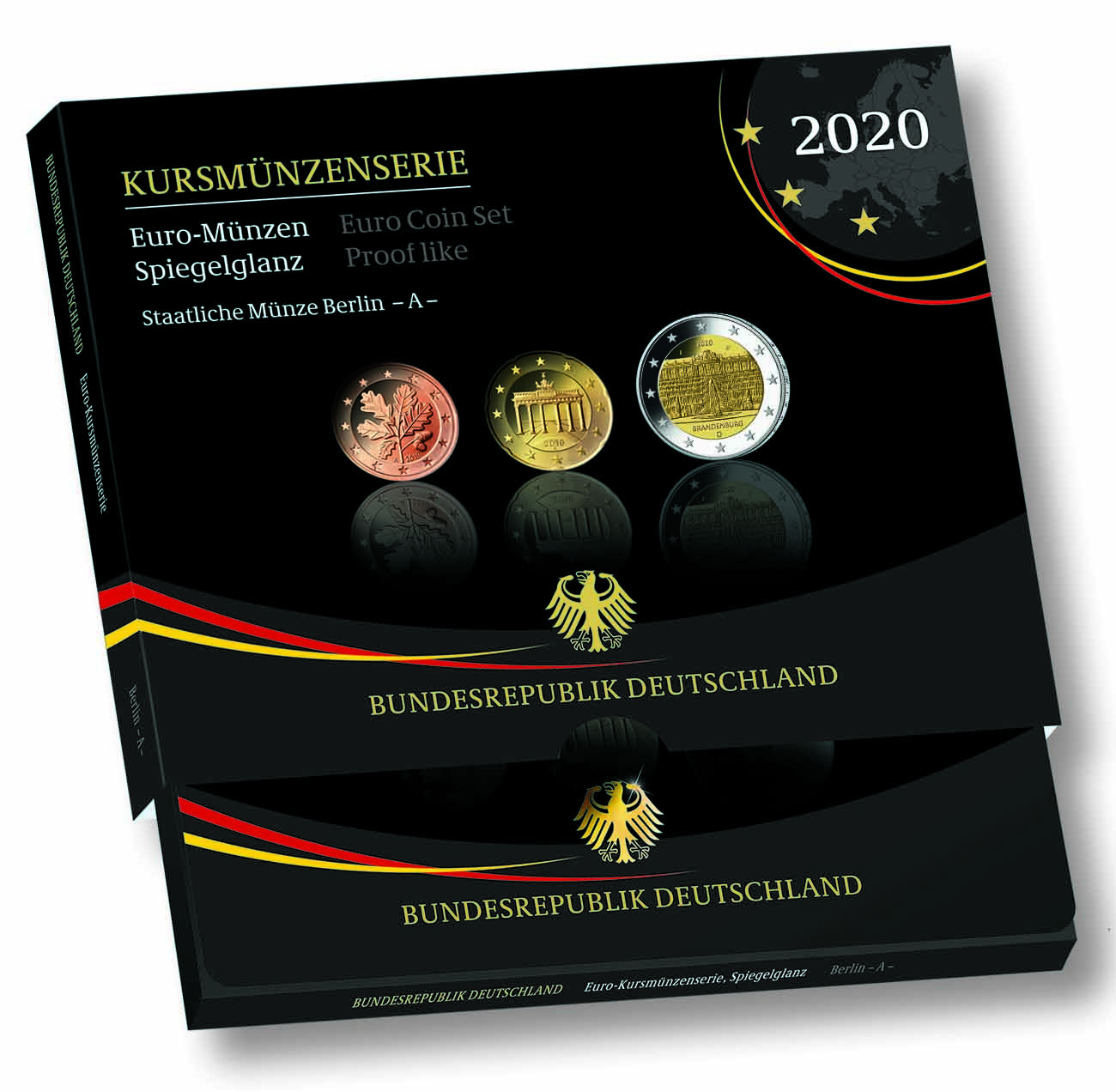 Münze Deutschland | Kursmünzenserie Sammlermünzen 2020 Spiegelglanz (A) Spiegelglanz | A
